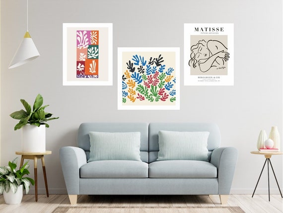 Set of 3 Henri Matisse Inspired Wall Art Instant Download | Etsy