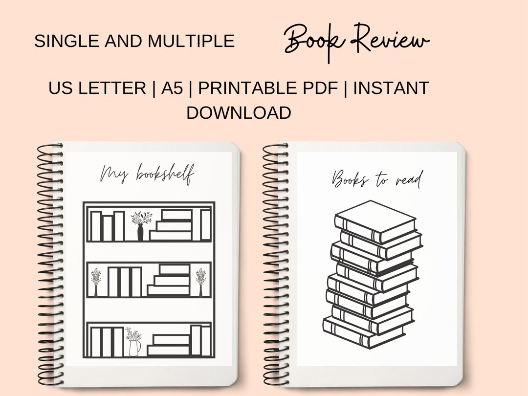 Reading Tracker Printable, Reading Journal, Books Review, Book Lovers ...