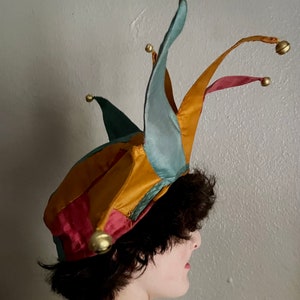 Antique Theater Costume, Harlequin Jester Pirouette Clown, Crown W ...