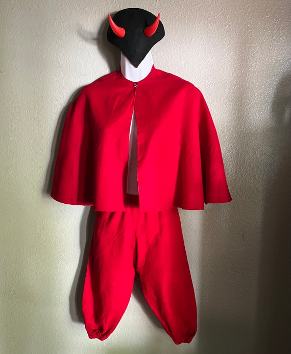 Vintage Halloween Costume, 1940s 1950s Devil Costume,… - Gem