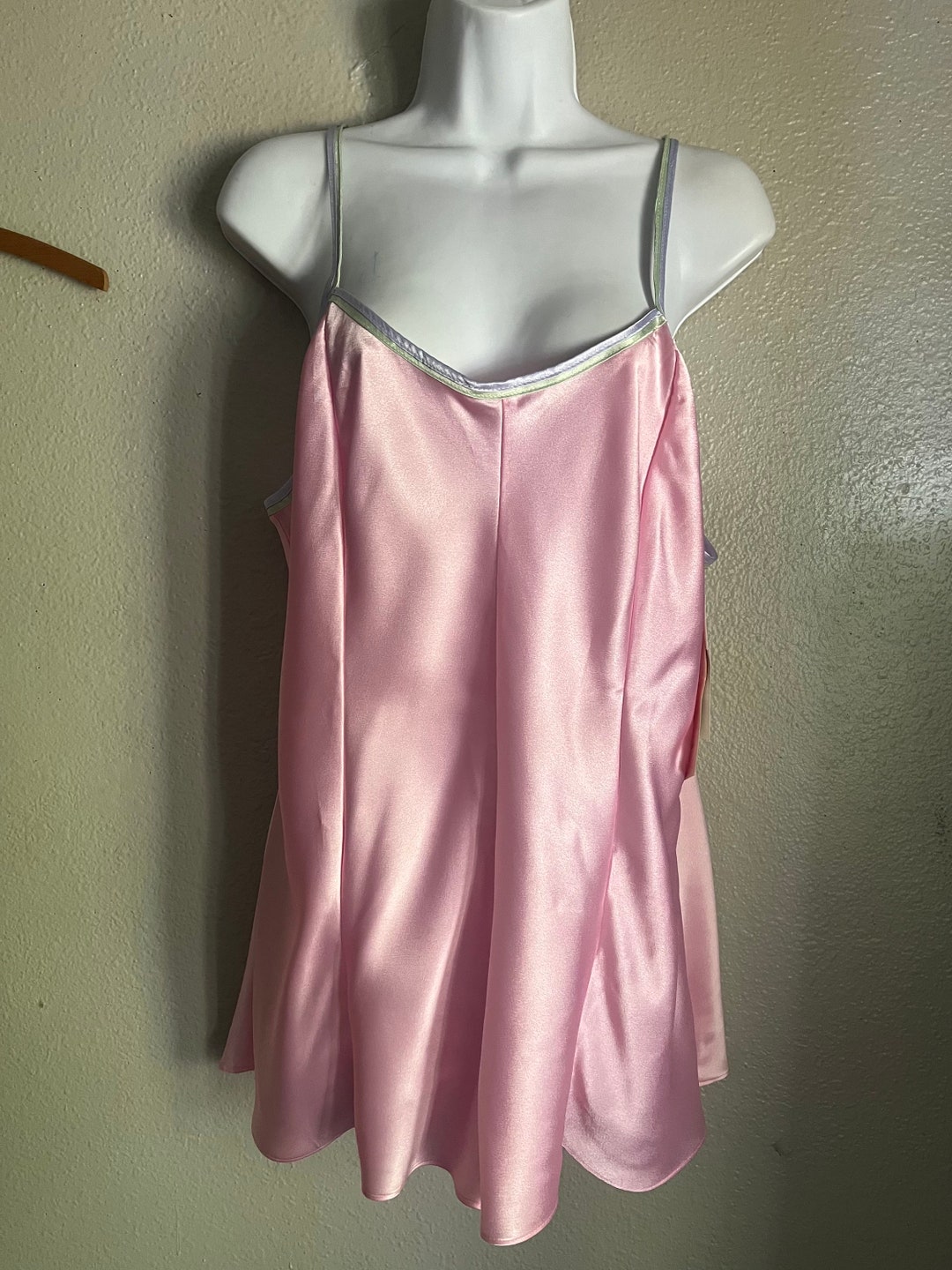 Vintage NWT 1980’s Satin Romper Teddy, Snap Gusset, Unworn, Large ...