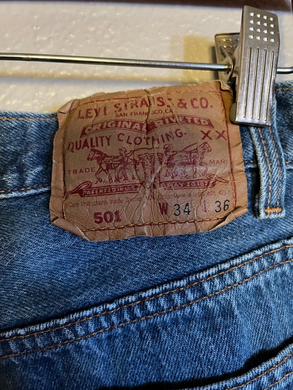 VINTAGE 1990’s Levi’s 501 Jeans, Authentic USA Origin… - Gem