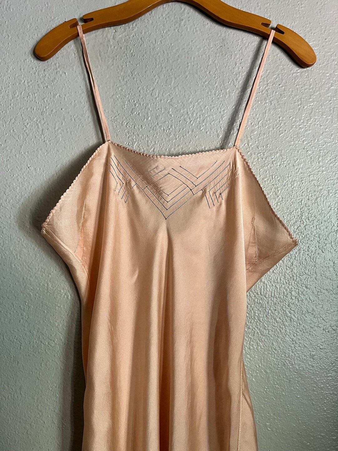 Vintage Early 1930s Handmade Silk Slip Chemise Nightgown, Underarm 42 ...