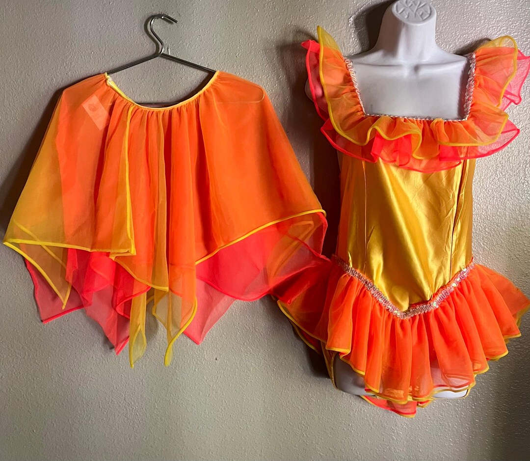 Vintage Rayon/acetate Satin & Nylon Ballet Theater Costume, Vintage ...