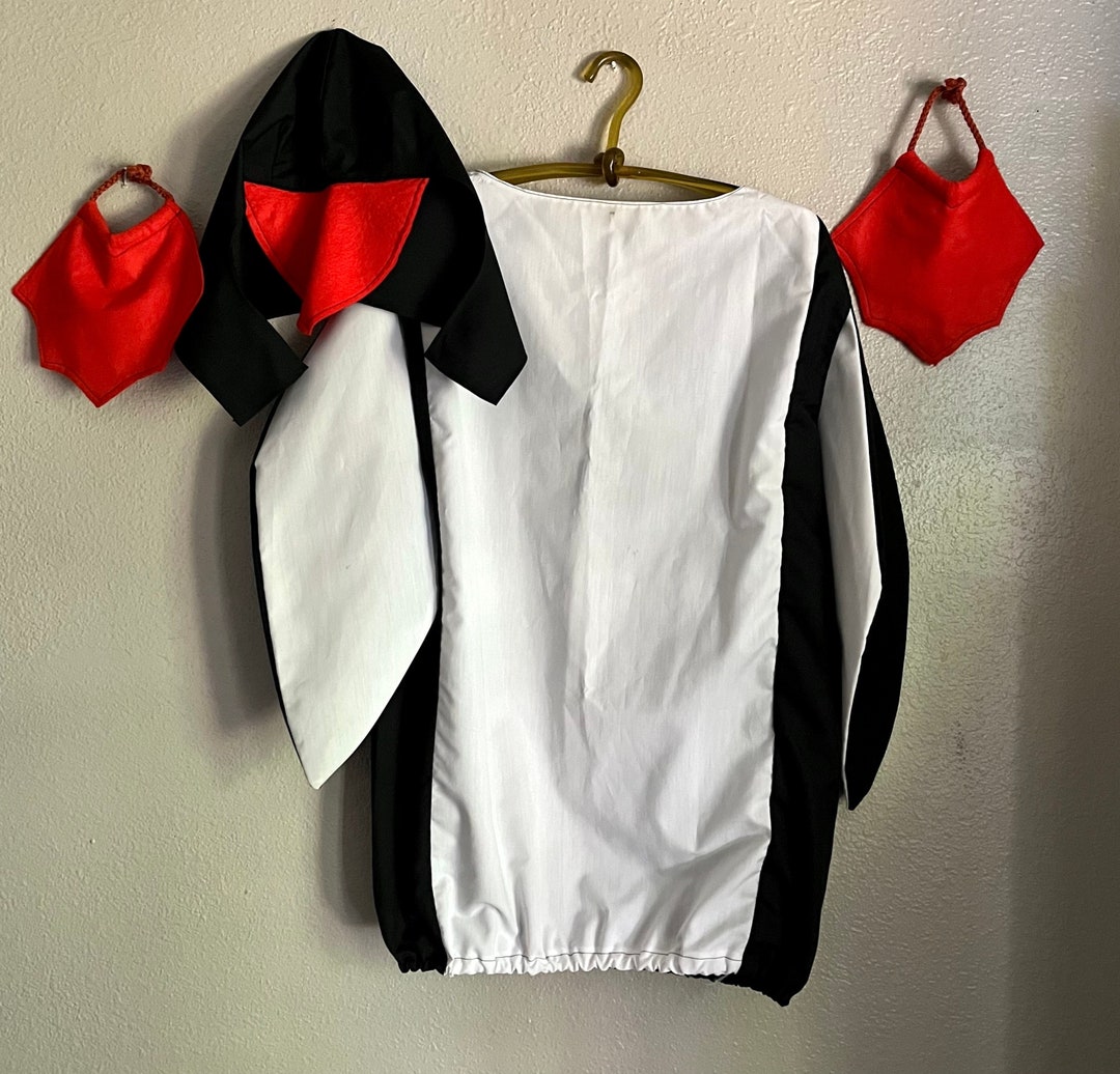 Vintage Halloween Costume, Homemade 1980s Penguin Puffin Costume, Lg ...