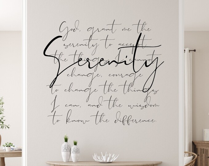 Serenity Prayer Svg Quote Svg Cricut File Silhouette File Christian ...