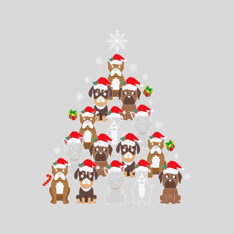 Christmas Dog Tree, PNG SVG Jpeg PDF, Digital Download, Dog Png ...