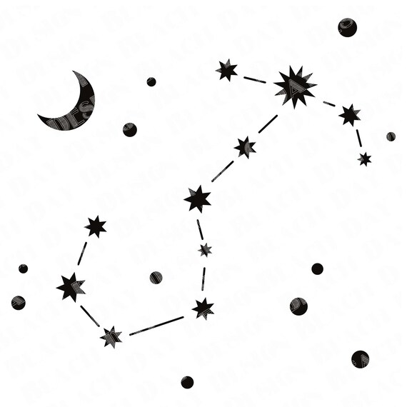 Scorpio Constellation PNG SVG Jpeg PDF Digital Download - Etsy