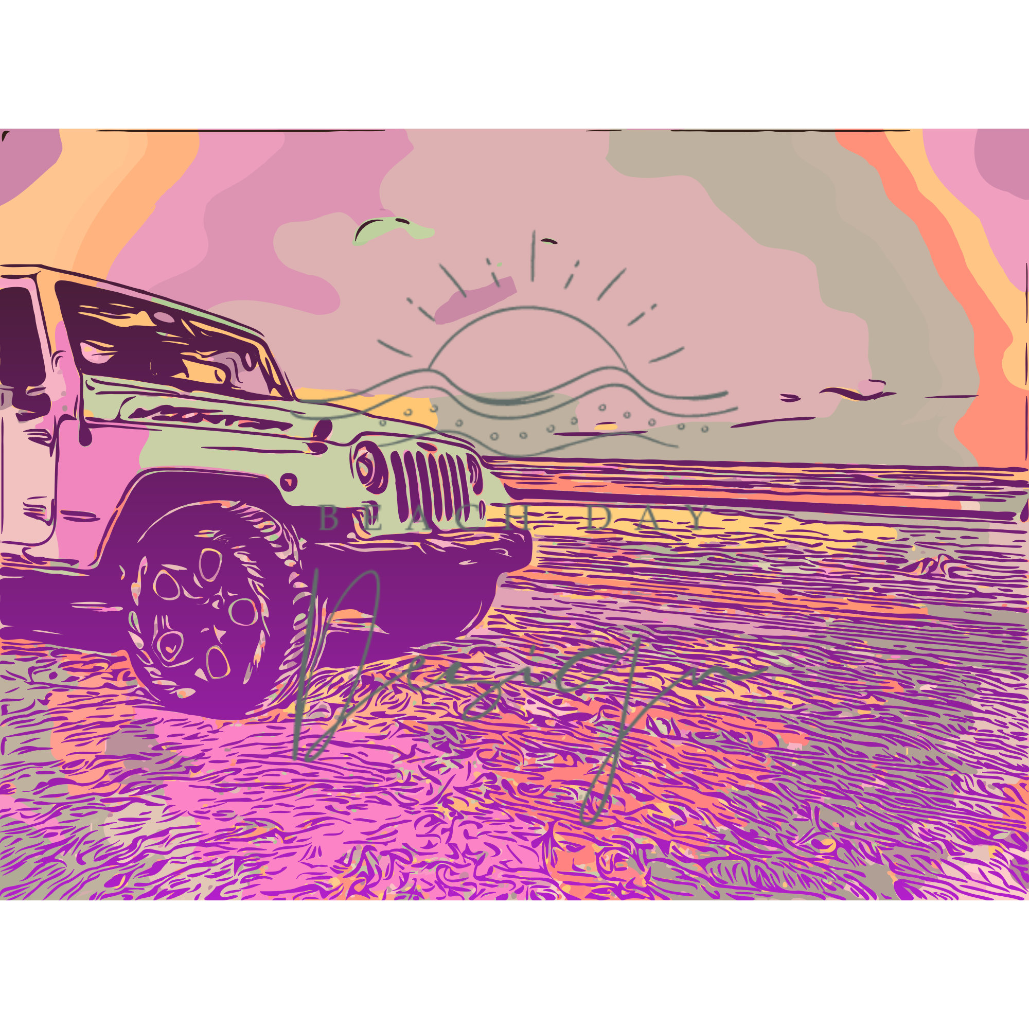 Offroad SVG on the Beach PNG Jeep Svg Jeep on Beach Vector - Etsy Australia