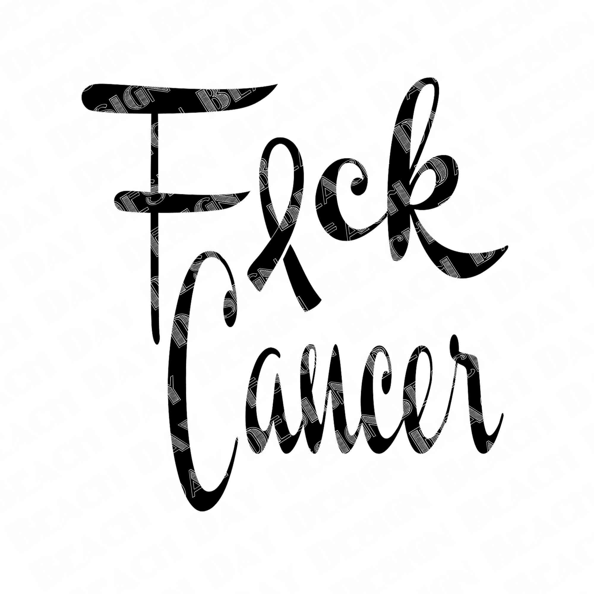 F Cancer Png, Fck Cancer, Digital File Cut File Cancer Ribbon, DIGITAL ...