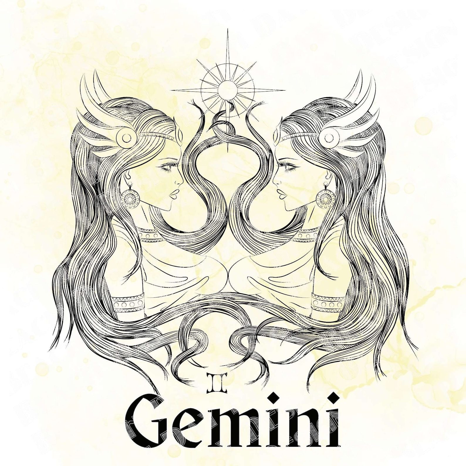 Gemini Svg, PNG Jpeg SVG PDF, Gemini Zodiac Sign, Gemini Png ...
