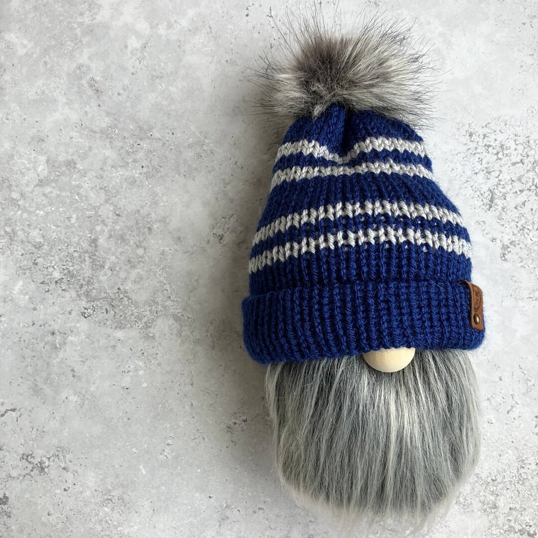 Wizard Gnome House Gonk Navy and Silver Tomte Gnome Gift - Etsy UK