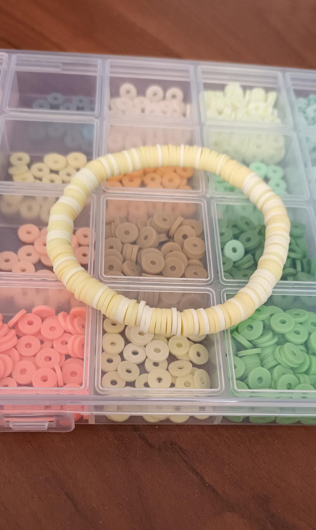 Lemonade Bracelet (yellow Clay Beaded Bracelet) - Etsy