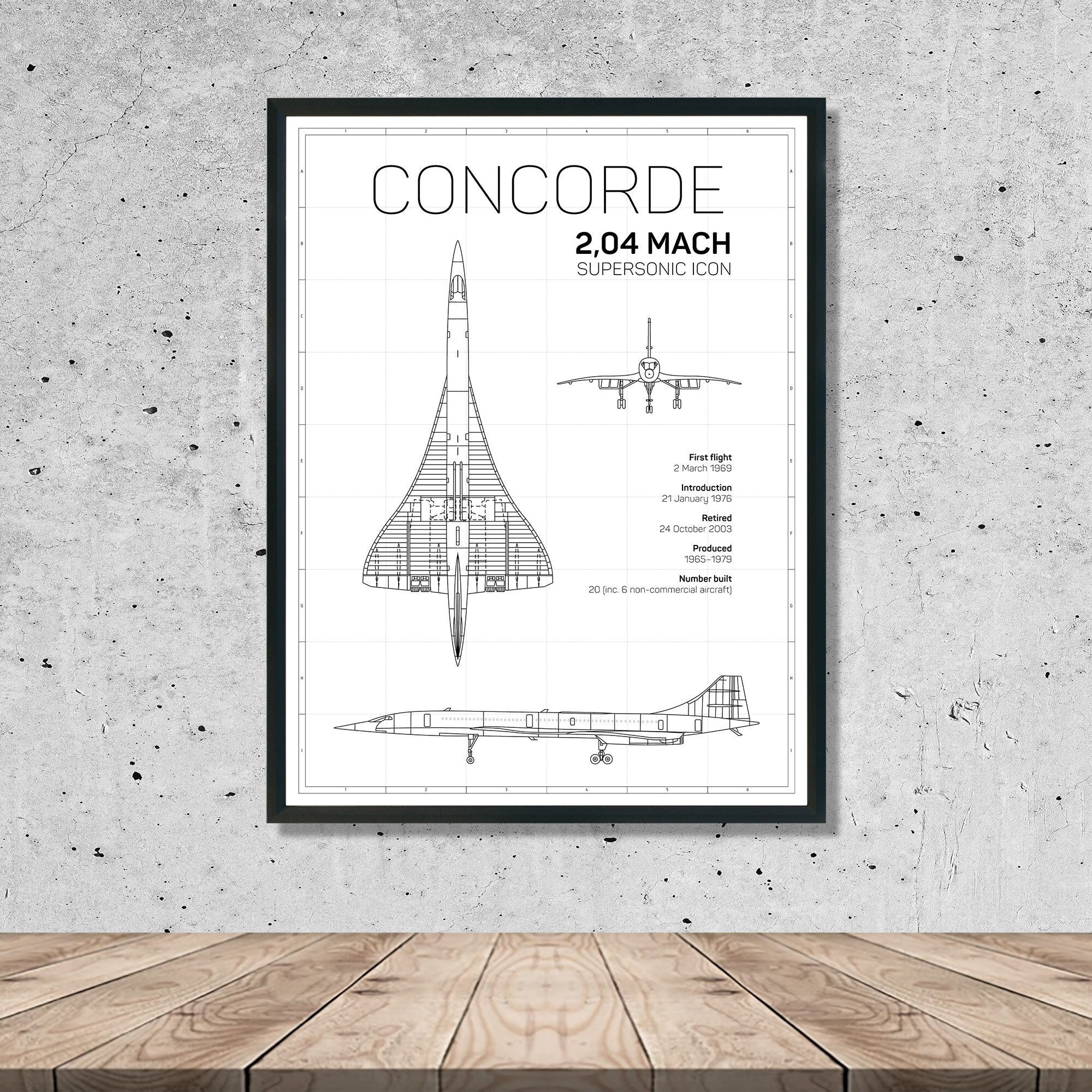 Concorde Supersonic Jet Poster - Etsy