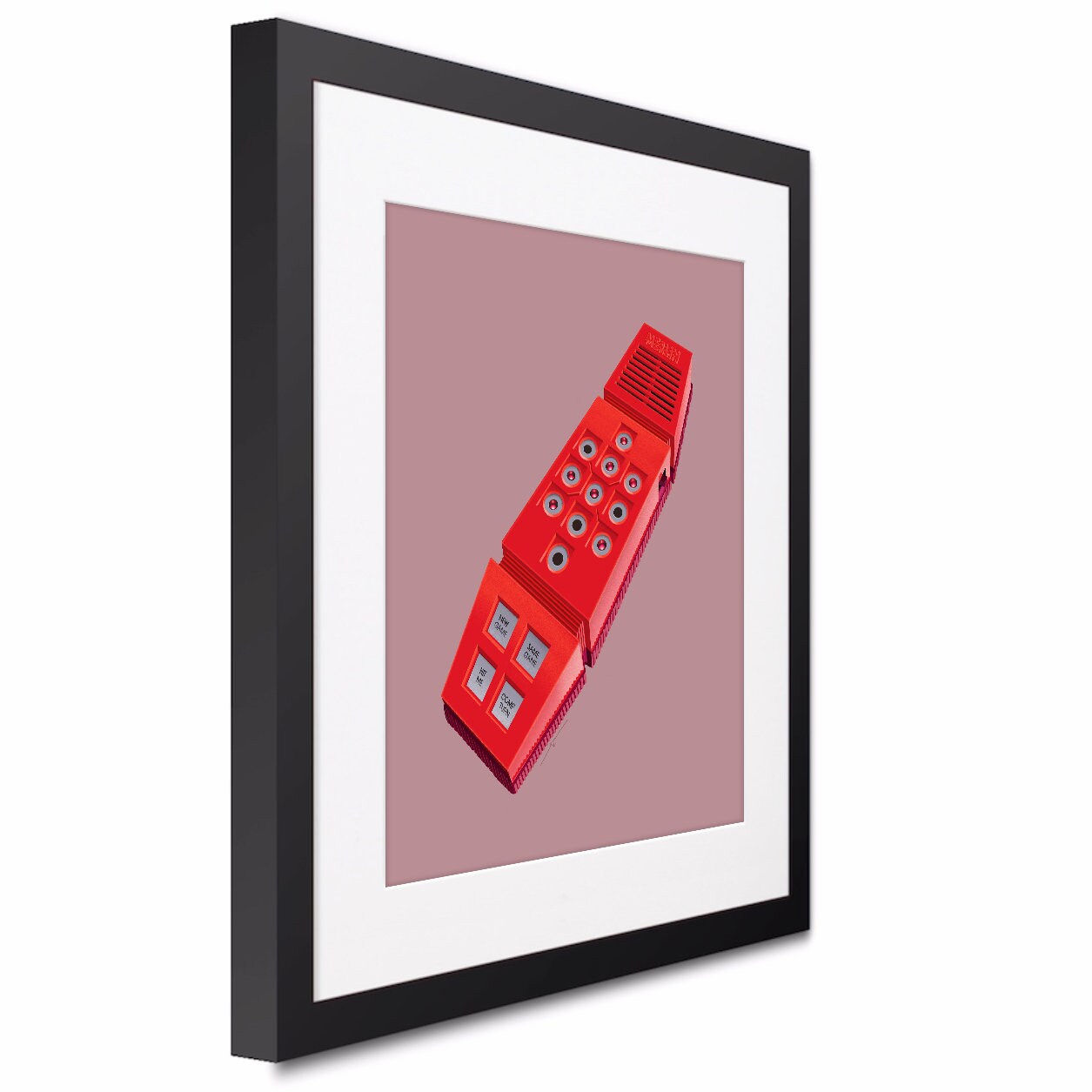 Merlin Handheld Game Hand-drawn, Digital Print Framed W/ FREE US ...