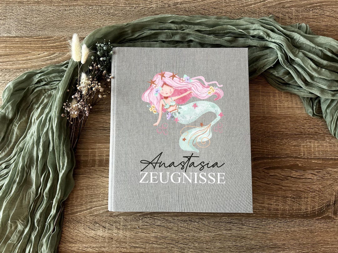 Personalized Certificate Folder With Name - Linen Ring Binder for ...
