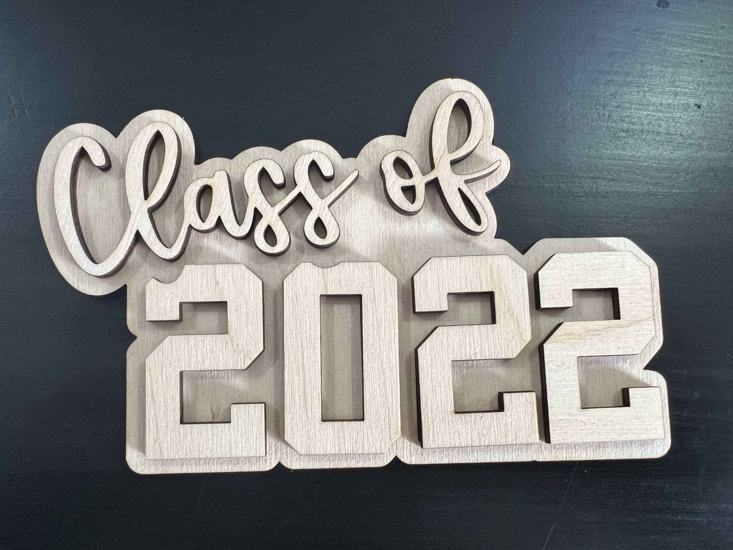 Graduation Tiered Tray Unfinished DIY Wood Kit Blanks to - Etsy