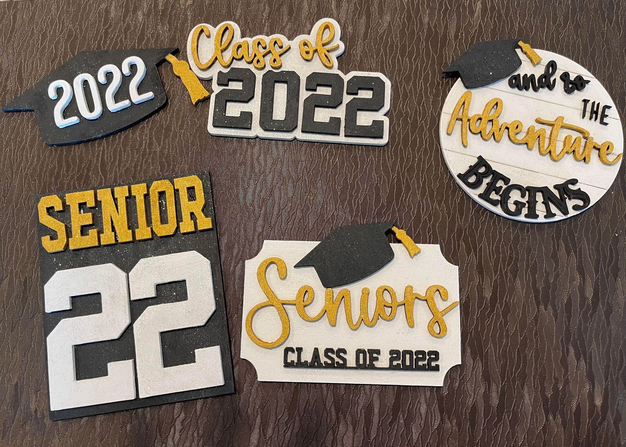 Graduation Tiered Tray Unfinished DIY Wood Kit, Blanks to Decorate for ...