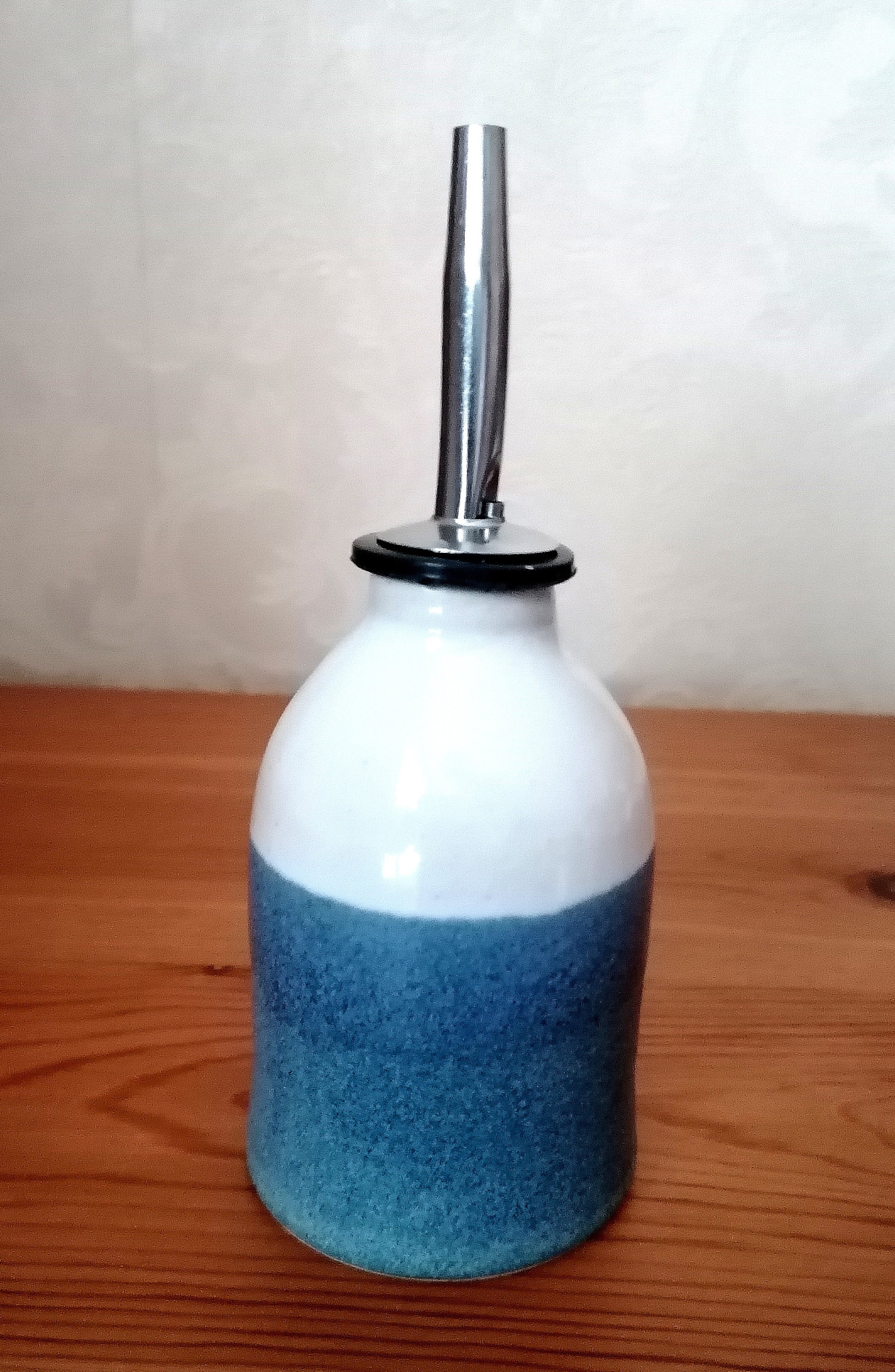 Handmade Ceramic Olive Oil Drizzler Bottle. Coffee Syrup or Maple Syrup ...