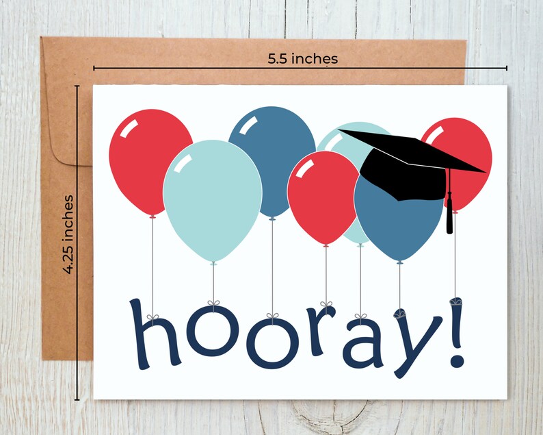 Graduation Card, Congratulations Graduate Card, Graduation Card With ...