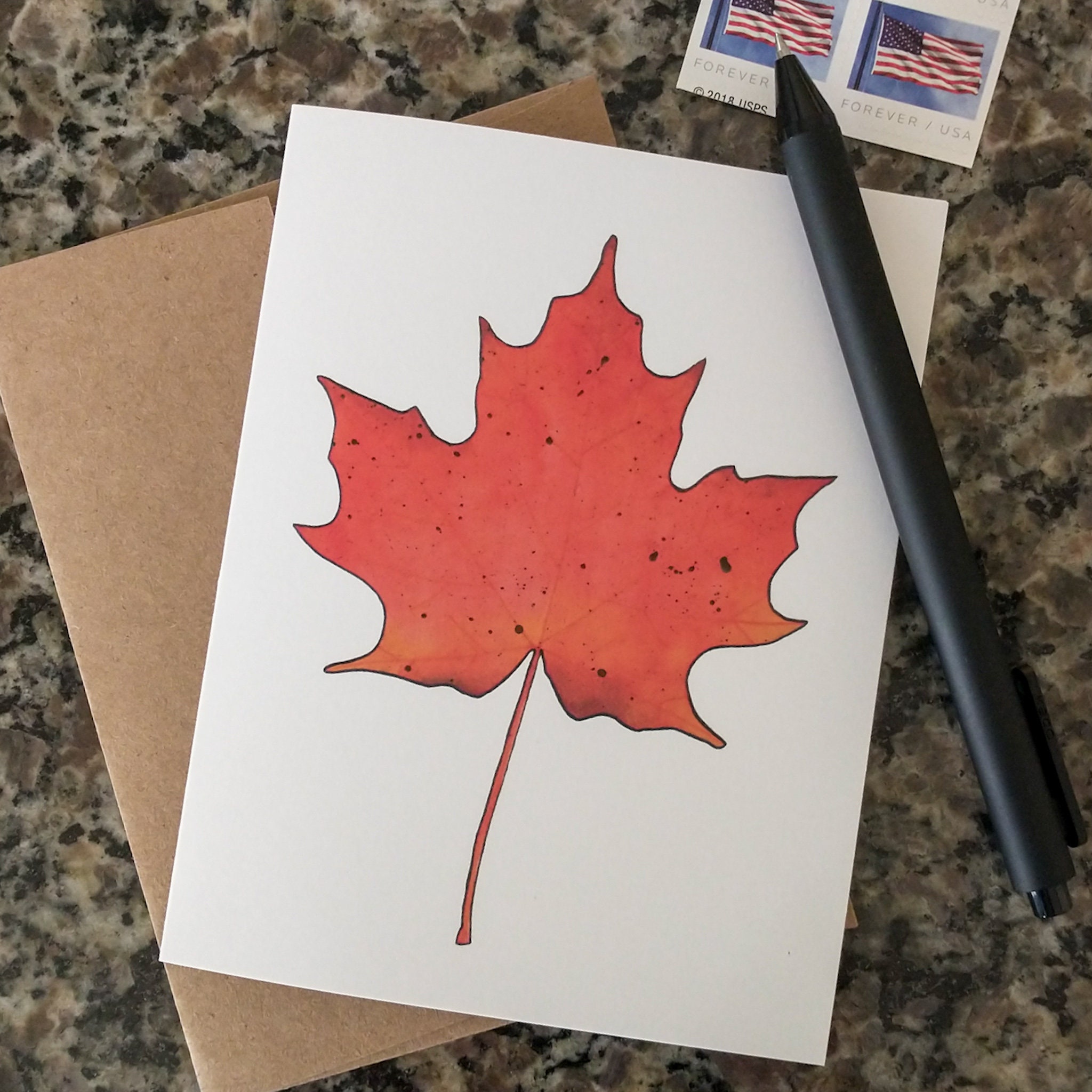 Canadian Maple Leaf Drawing