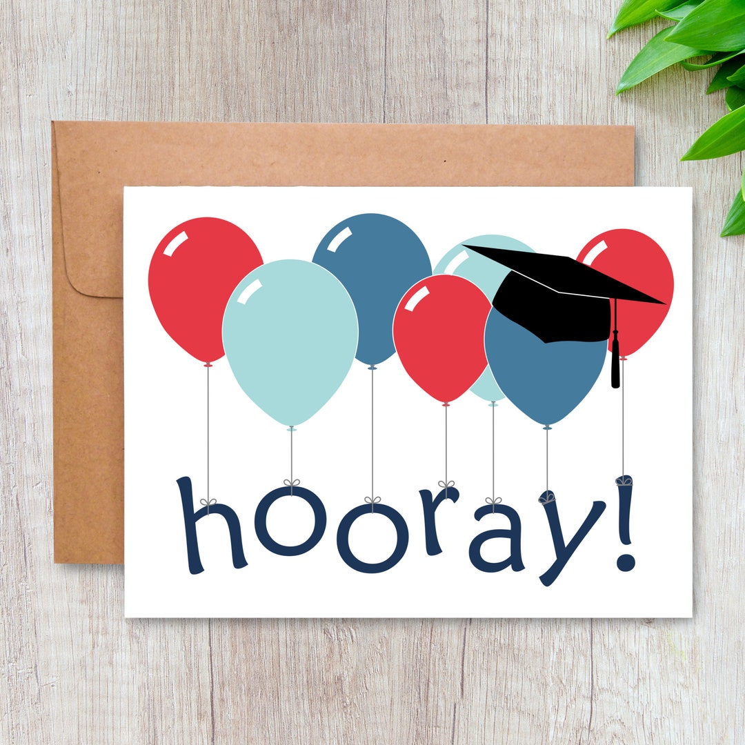Graduation Card, Congratulations Graduate Card, Graduation Card With ...