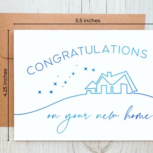 Congratulations on Your New Home Card, Housewarming Card, Realtor Card ...