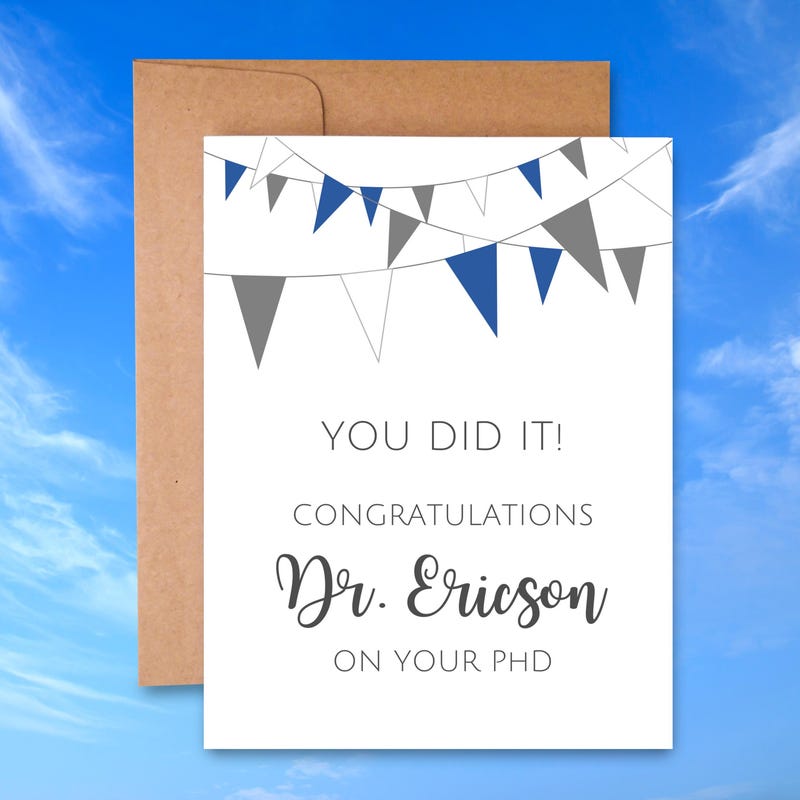 Phd Graduation Card - Etsy