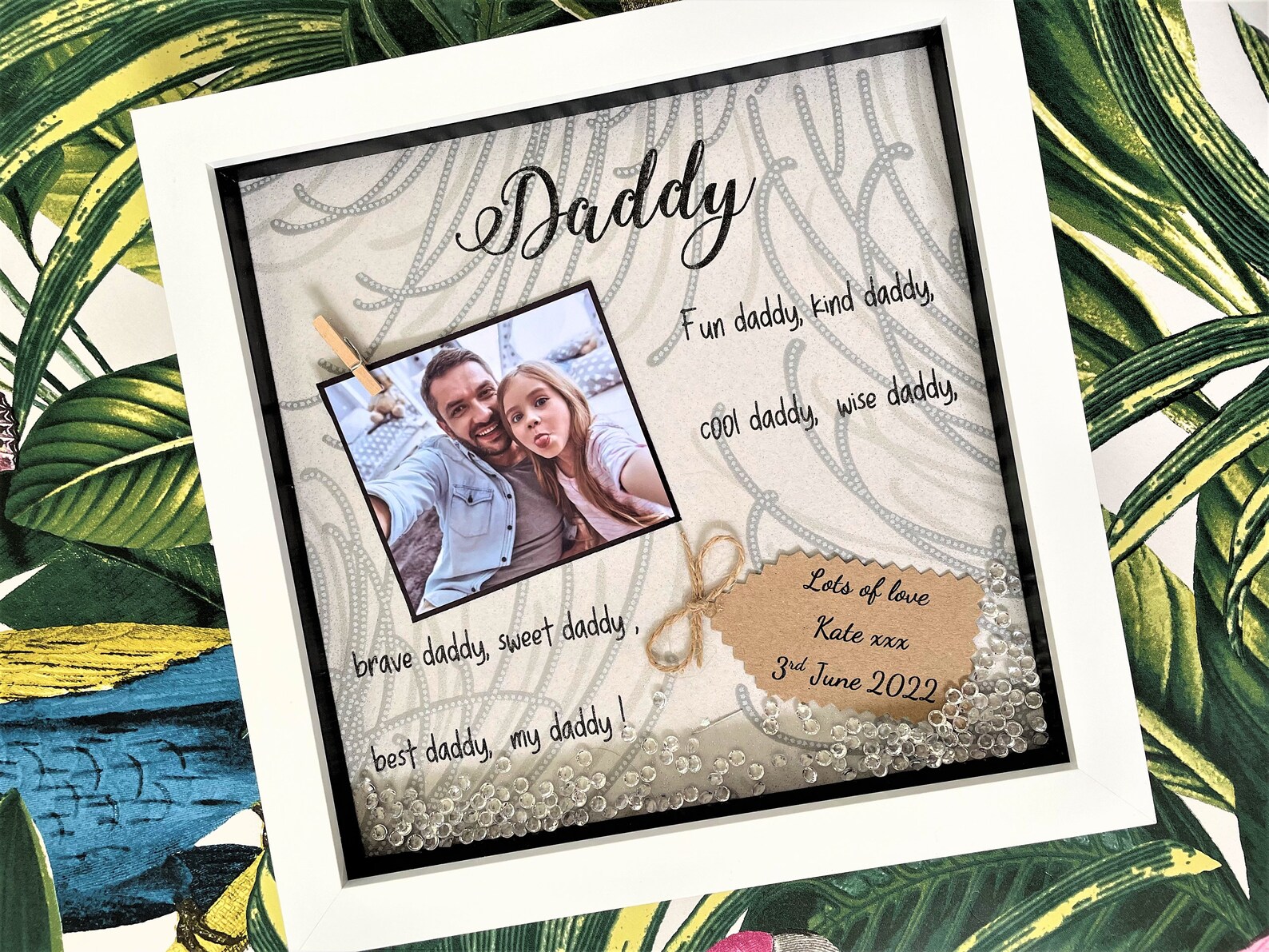 Personalised Daddy Photo Frame / Gifts for Dad Daddy / Father's Day ...