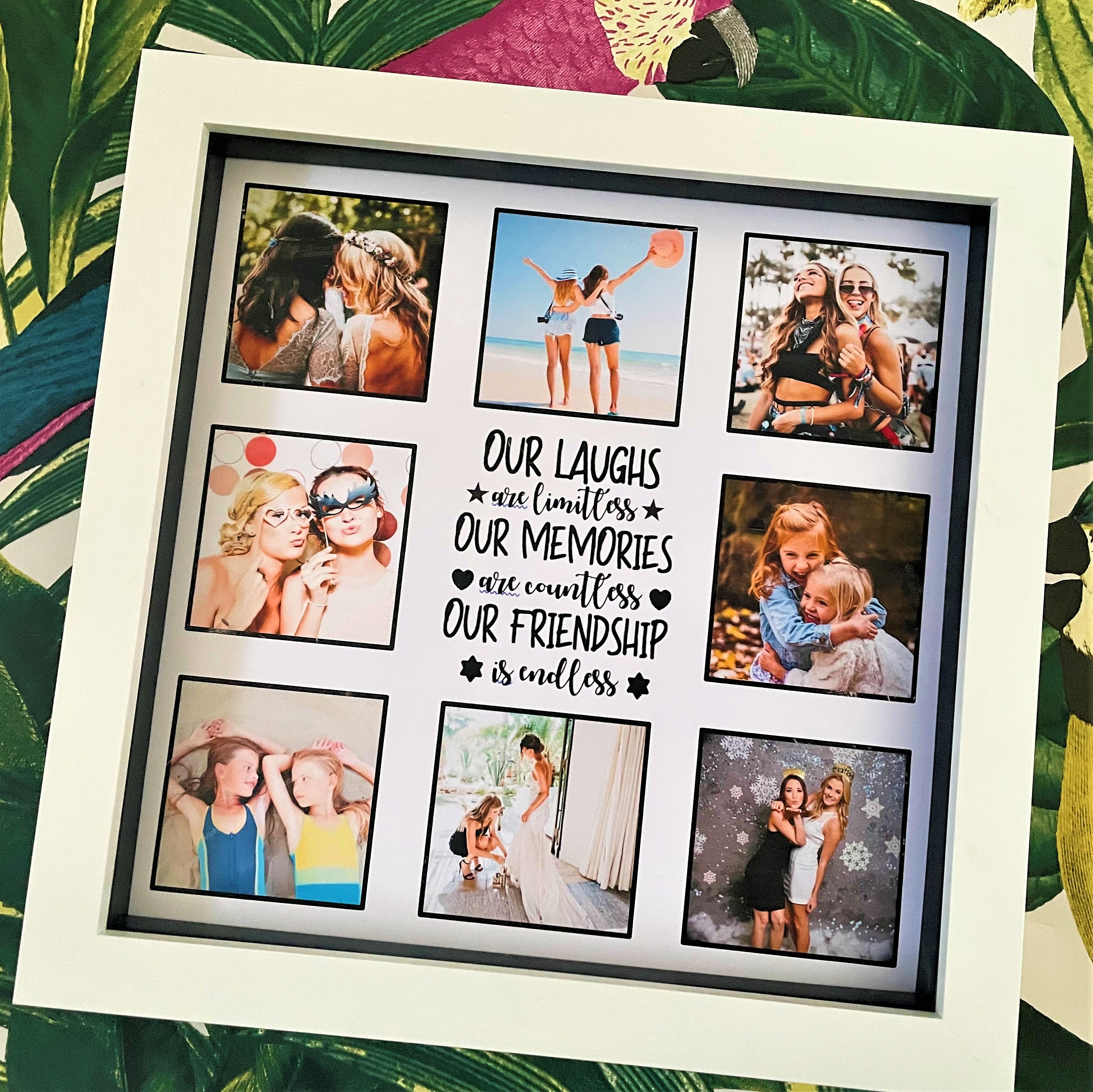Personalised Best Friends Multi Photo Frame / Besties / Bridesmaid ...