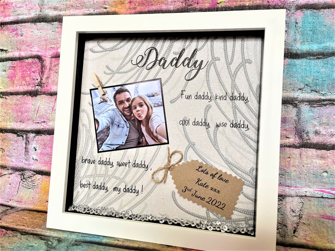 Personalised Daddy Photo Frame / Gifts for Dad Daddy / Father's Day ...
