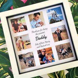 Handmade Father's Day Multi Photo Frame Gift / Personalise Present for ...