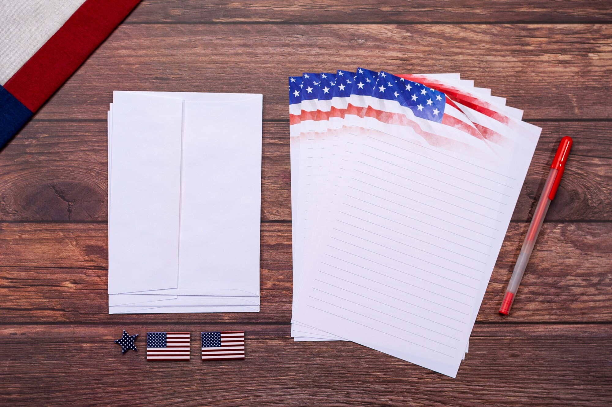 American Flag Stationery - Etsy