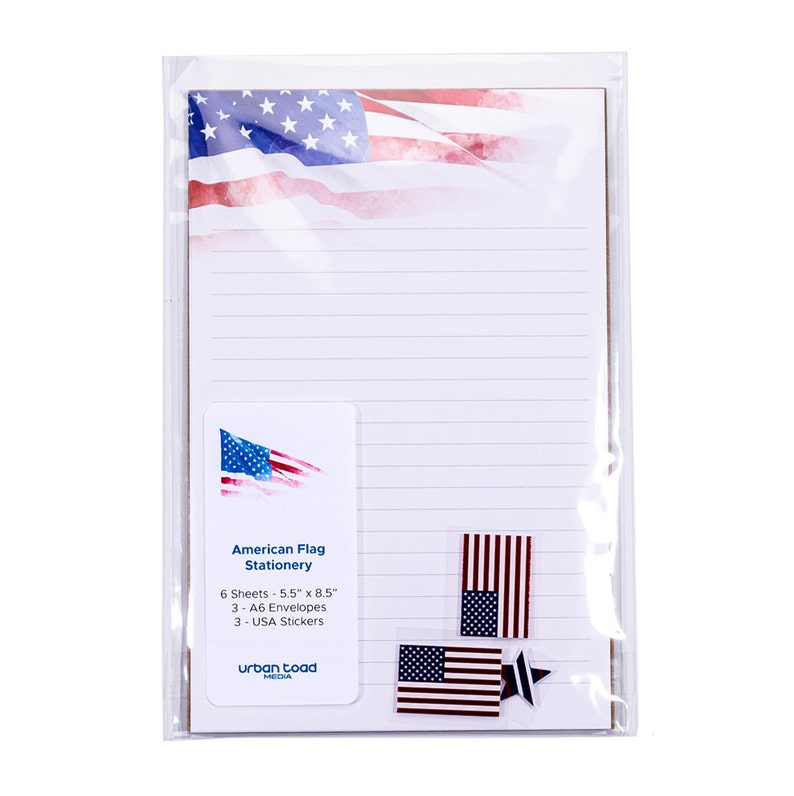American Flag Stationery - Etsy