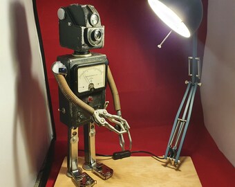 Vintage Robot Lamp | Etsy