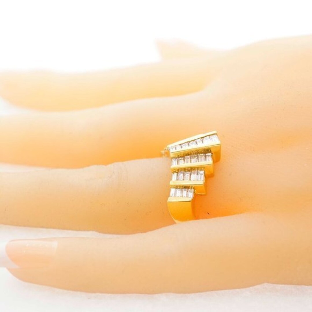 Womens 18k Yellow Gold and Diamond Ring 1.4tcw G-h Si1-si2 Size 5 1/2 5 ...