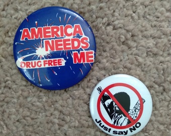 Just Say No Button - Etsy