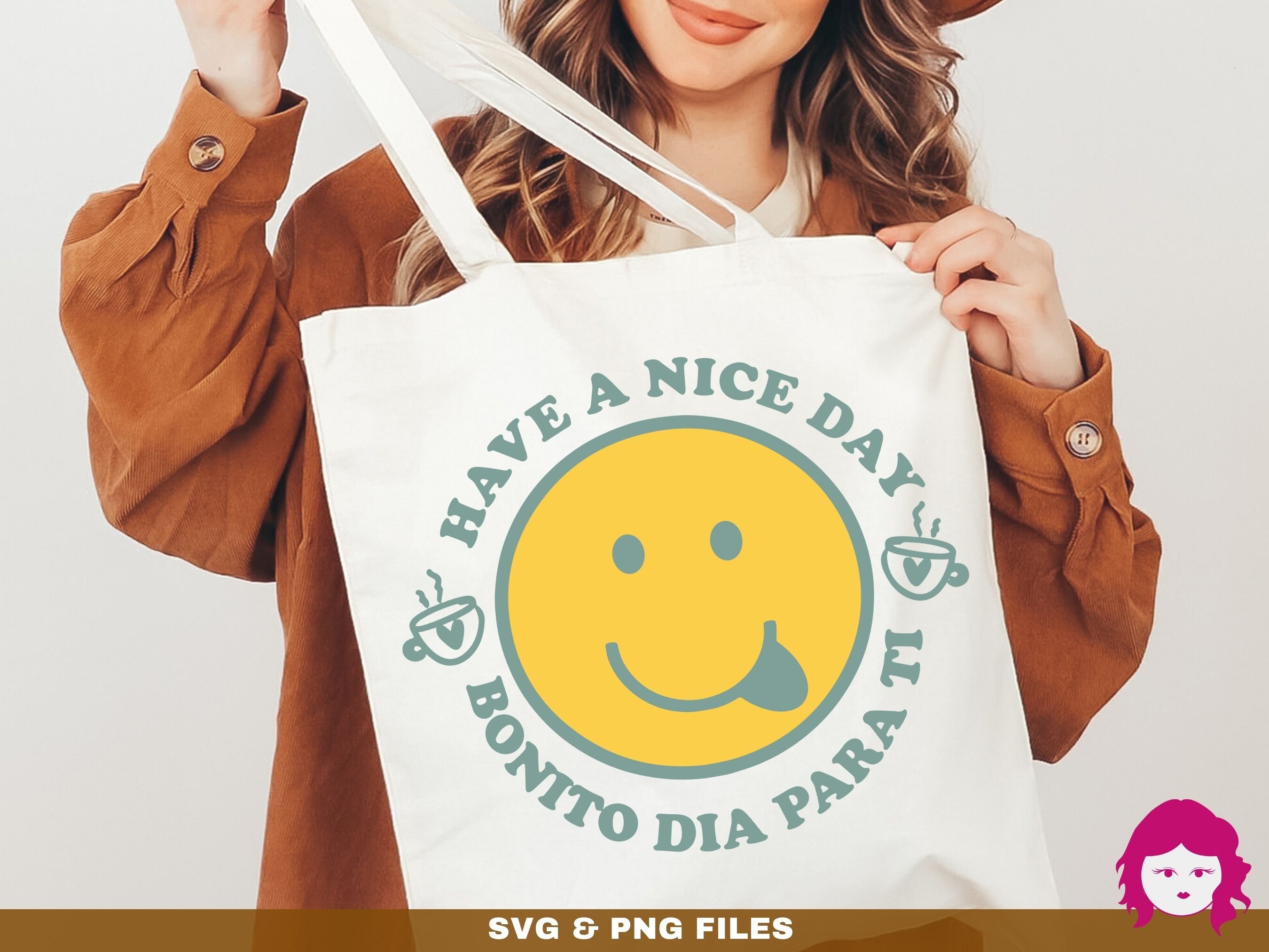Have a Nice Day SVG PNG, Happy Face Svg, Coffee Mug Svg, Good Vibes Svg ...