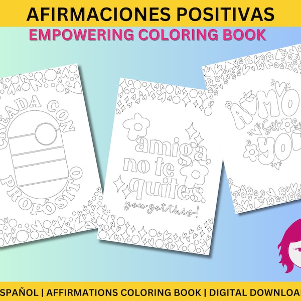 Spanish Affirmation Coloring - Etsy