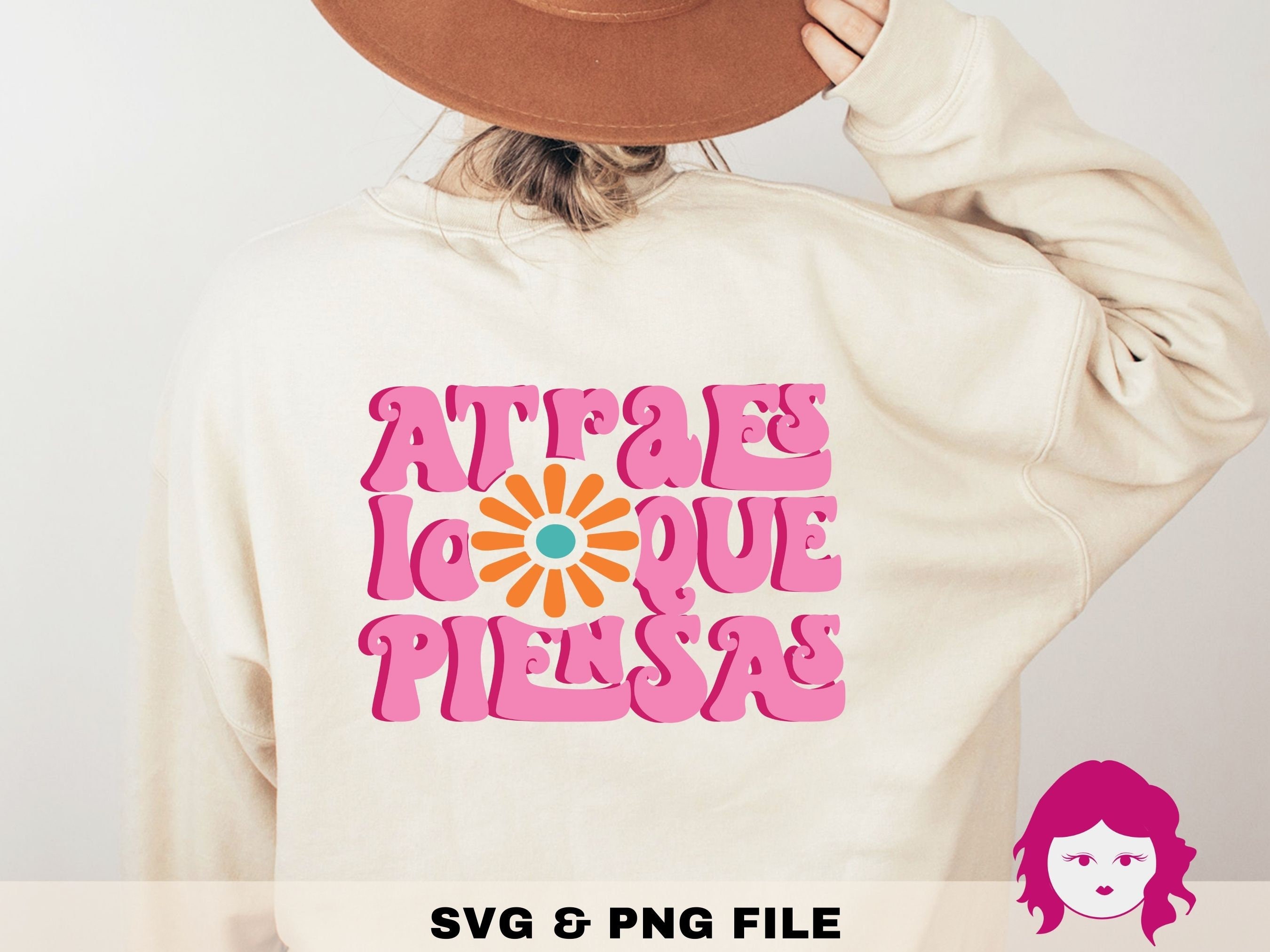 Atraes Lo Que Piensas SVG PNG Inspirational Quote Svg - Etsy