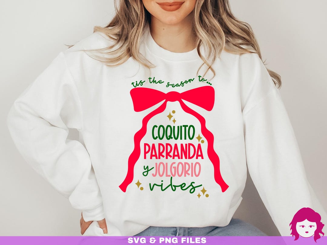 Navidad Svg, Parranda SVG, Coquito Svg, Navidad Latino Svg, Bow Svg ...