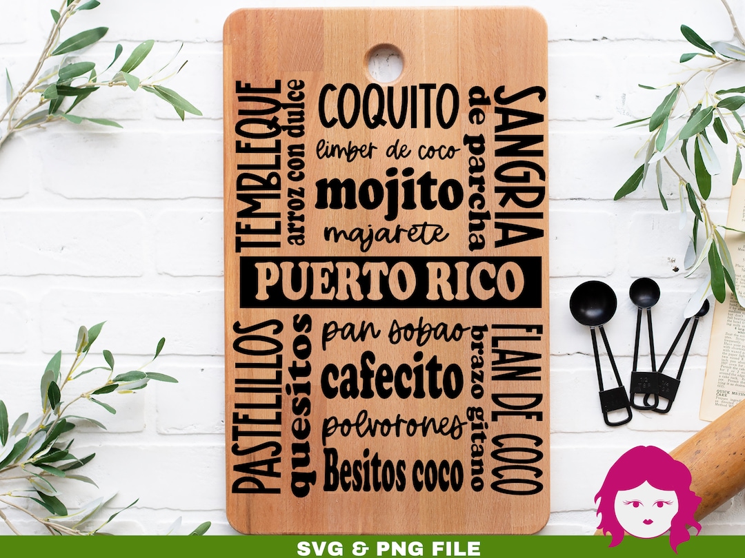 Bebidas Postres SVG, Latin Food, Cocina Boricua SVG, Chef Svg, Kitchen ...