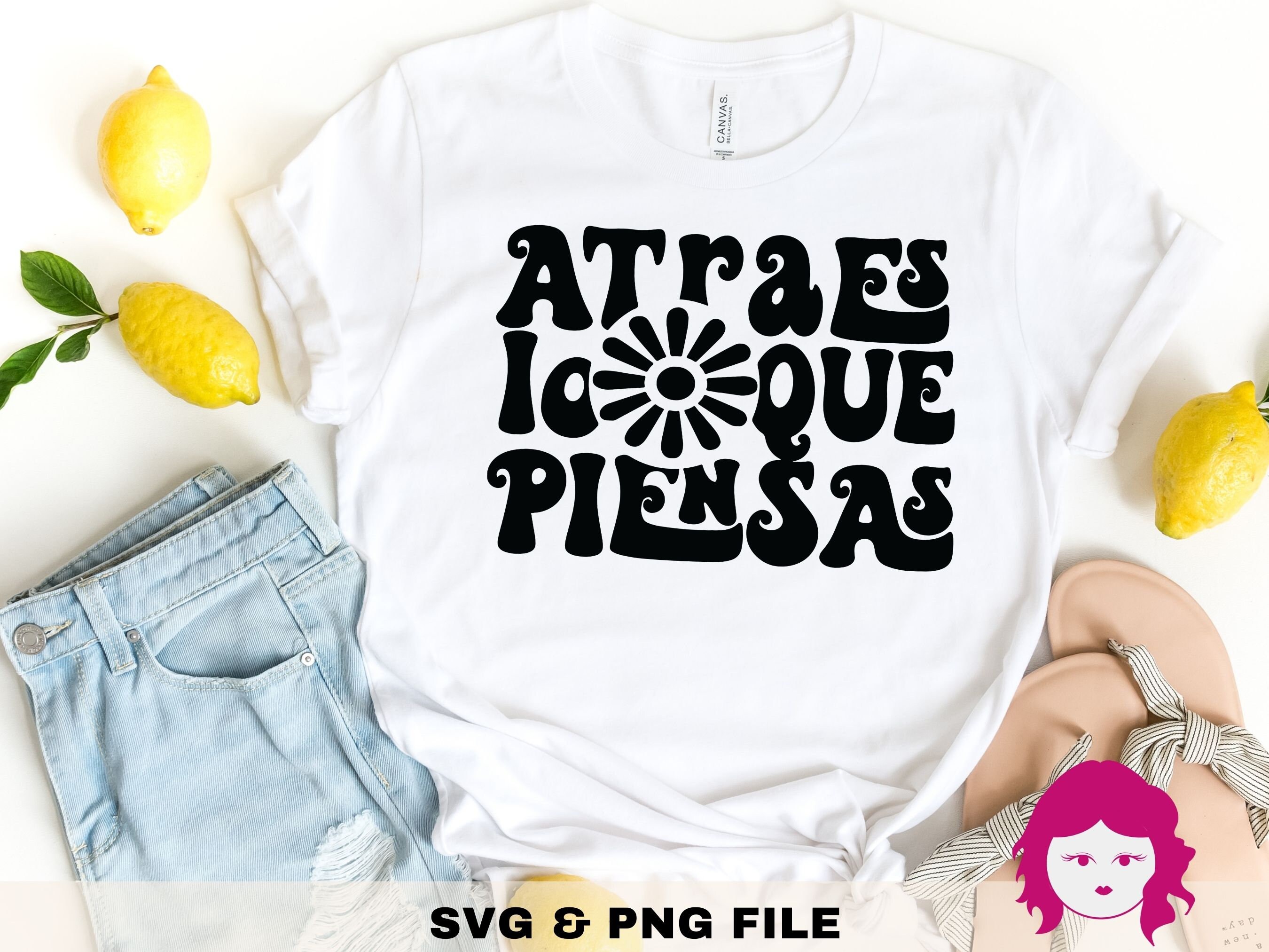 Atraes Lo Que Piensas SVG PNG Inspirational Quote Svg - Etsy