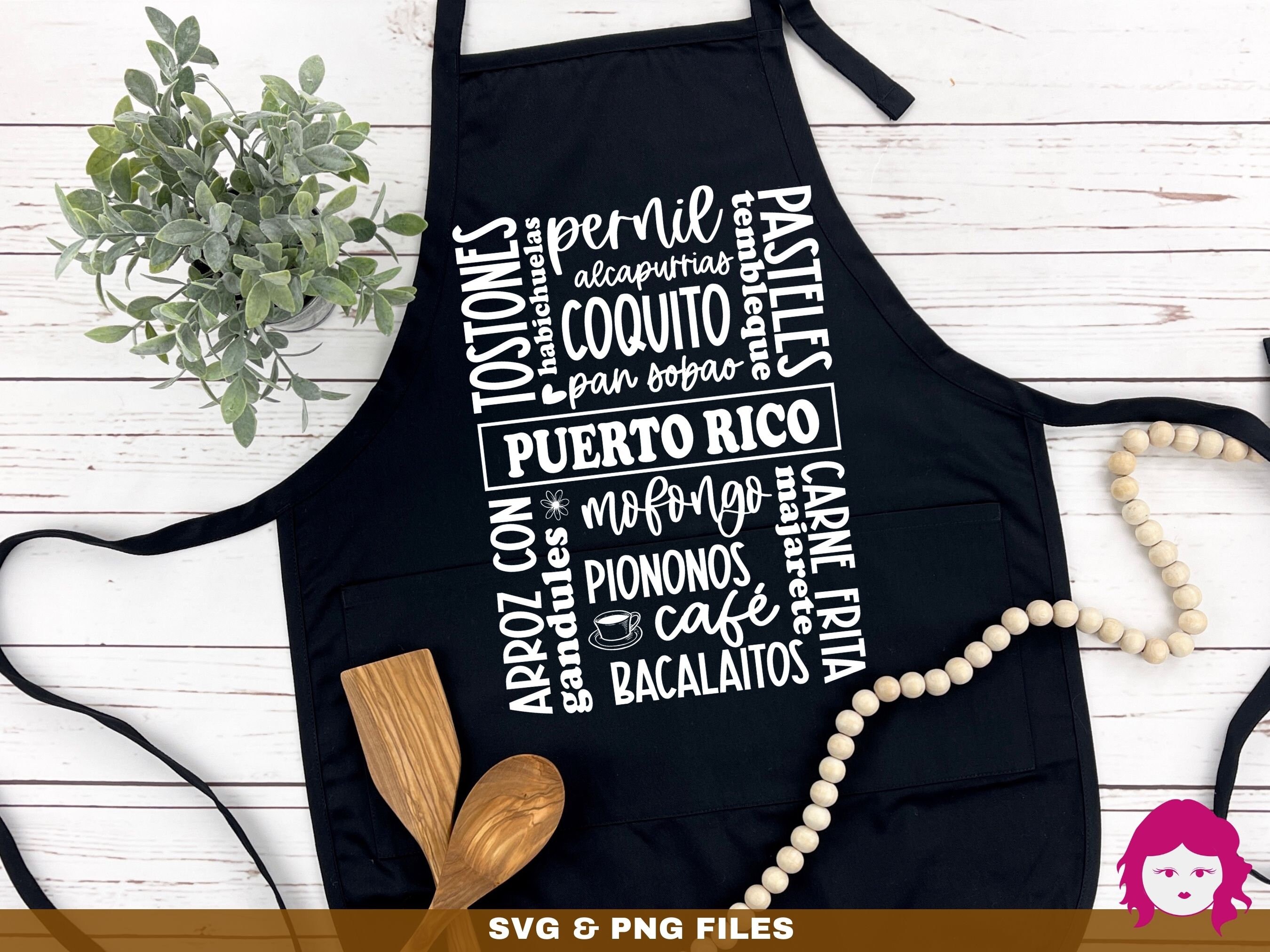 Comida Puerto Rico SVG, Latin Food, Cocina Boricua SVG, Chef Svg ...