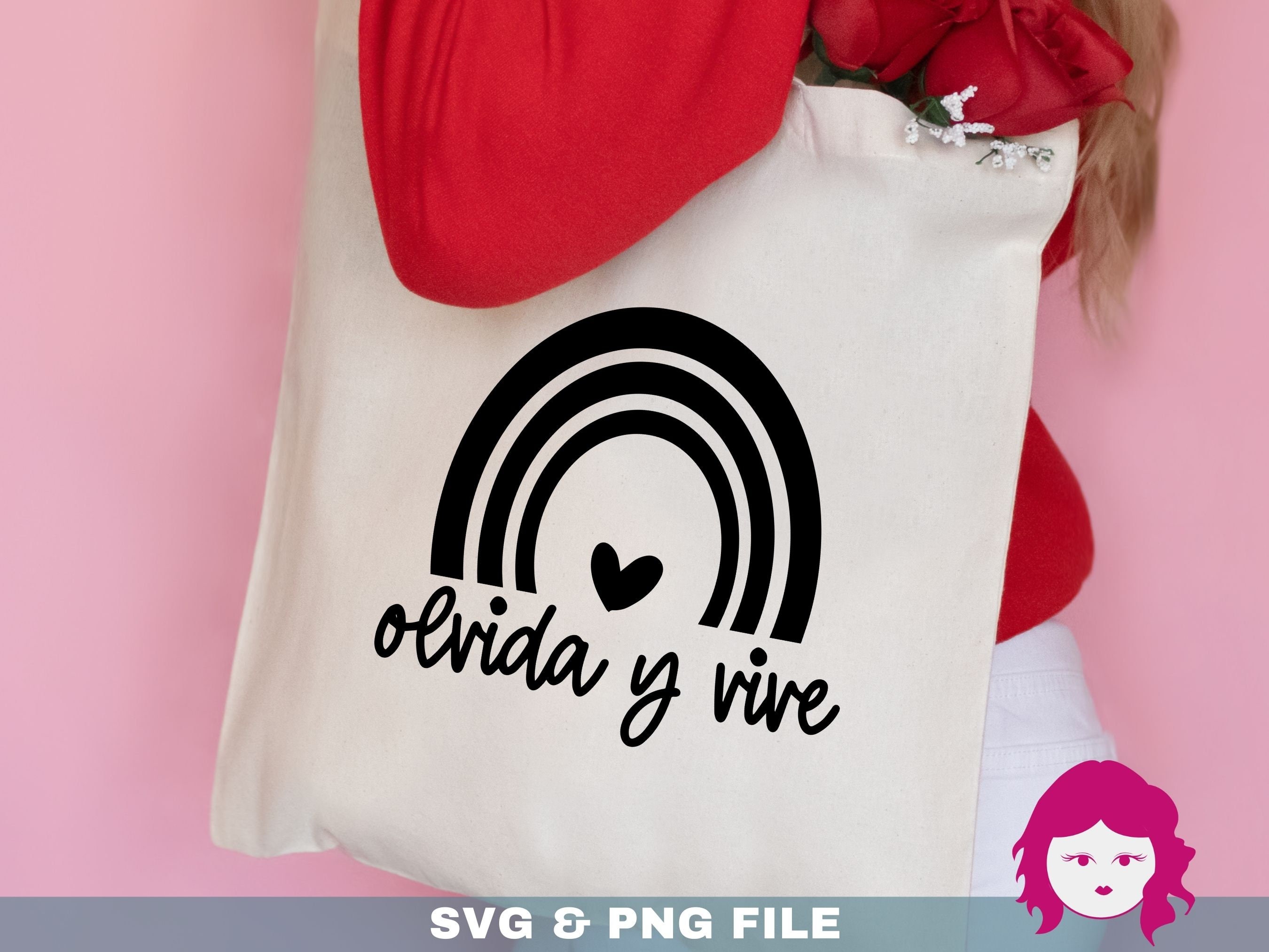 Olvida Y Vive SVG PNG Boho Rainbow Svg Feminist Svg Strong - Etsy