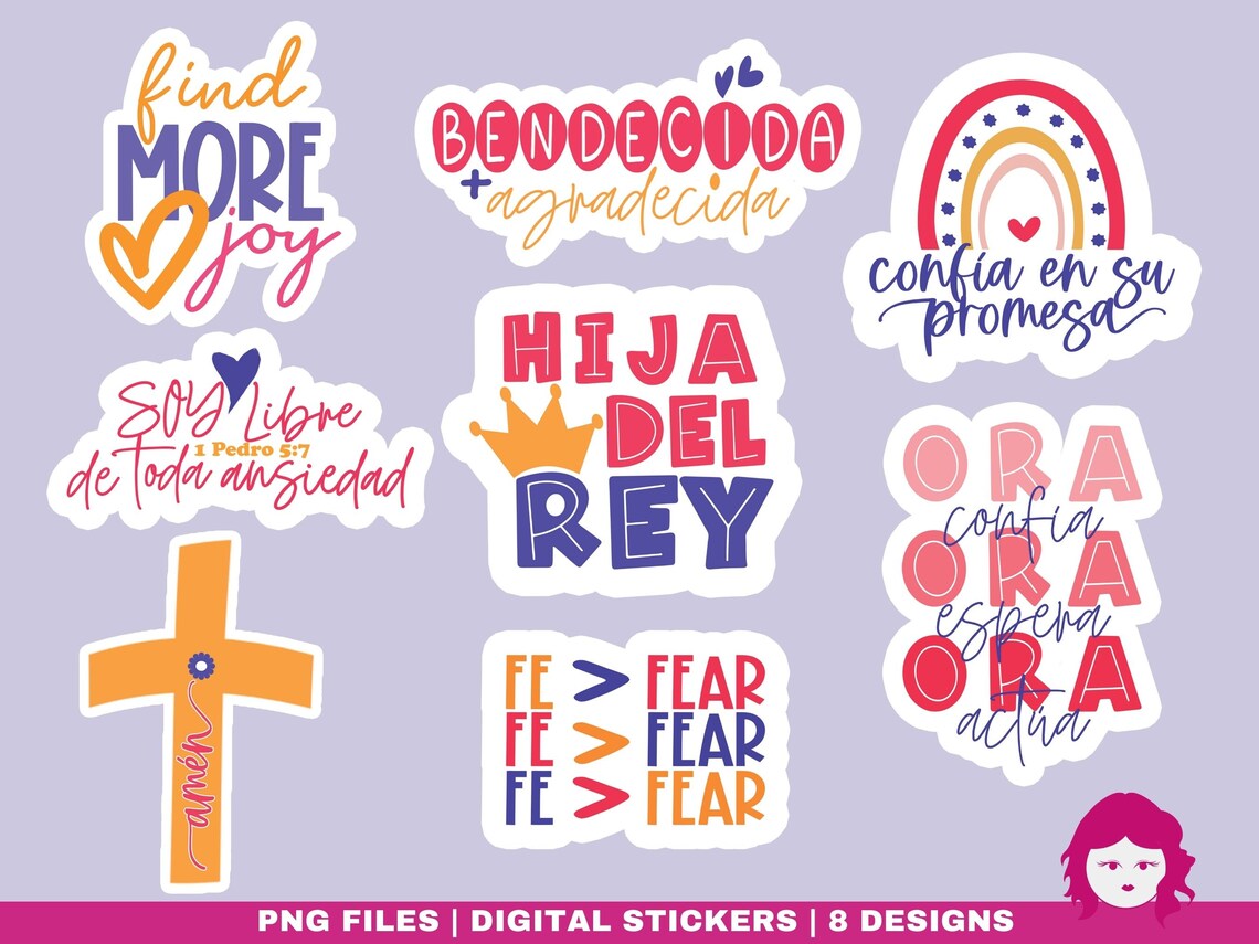 Christian Sticker Bundle Printable Stickers Bible | Etsy