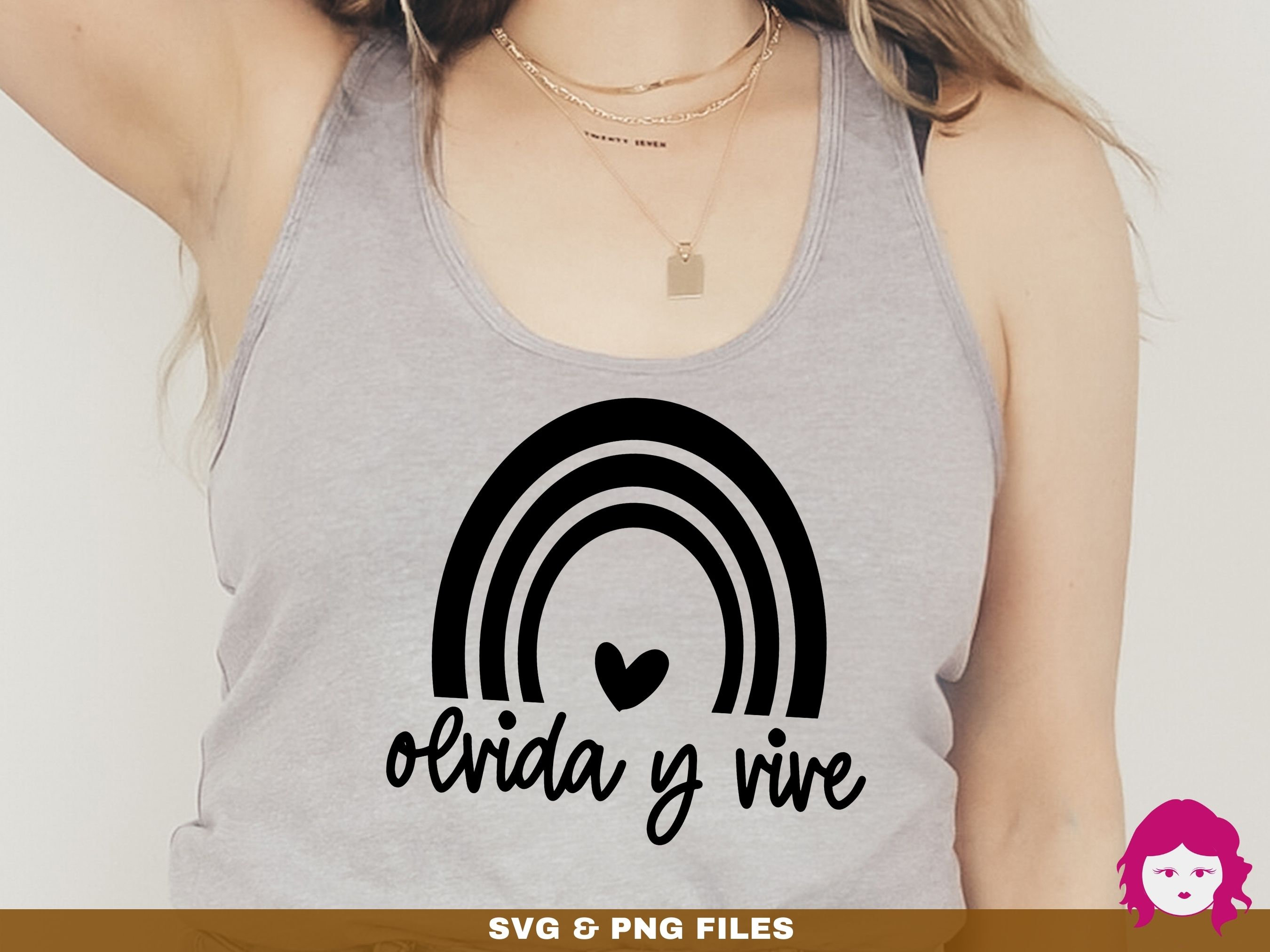 Olvida Y Vive SVG PNG Boho Rainbow Svg Feminist Svg Strong - Etsy