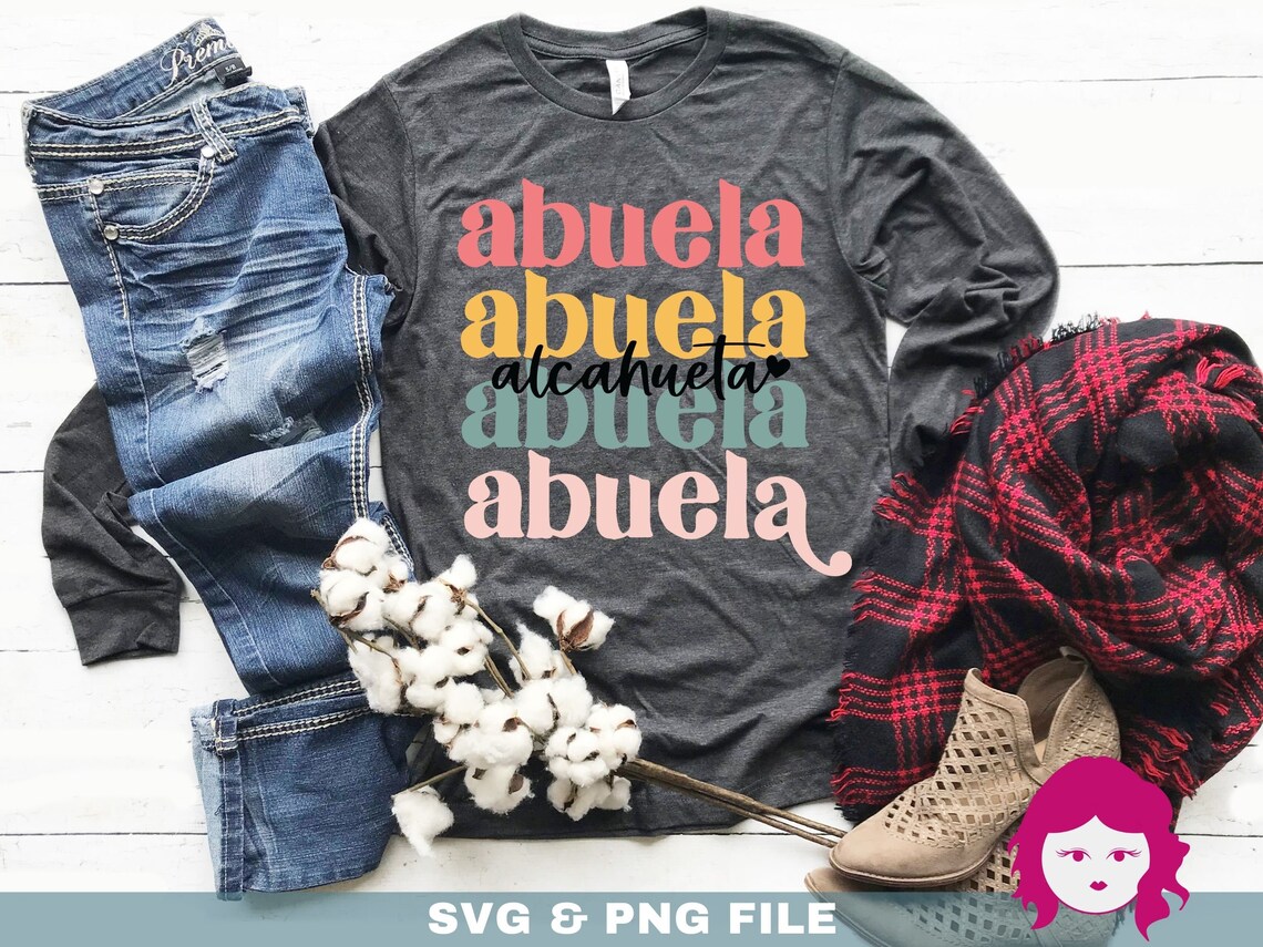 Abuela SVG Grandma PNG Granny Svg Mother's Day Gift - Etsy
