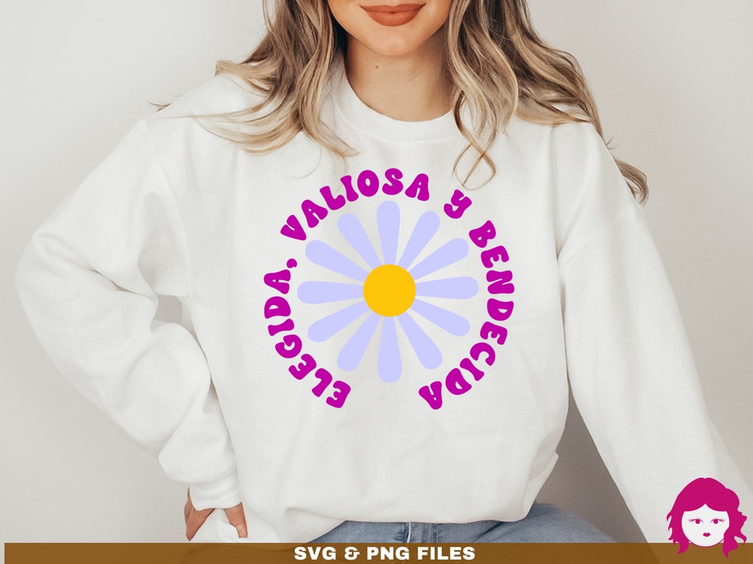 Elegida, Valiosa Y Bendecida SVG, Thankful Grateful Blessed Svg ...