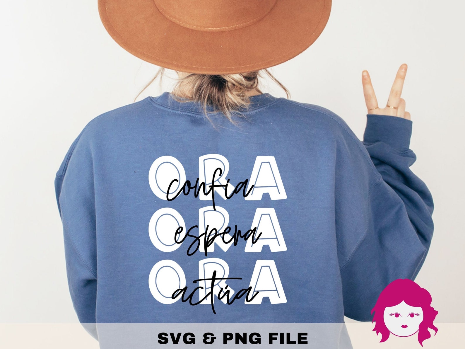Ora SVG Pray español SVG PNG Pray Over It Svg Jesus Svg - Etsy